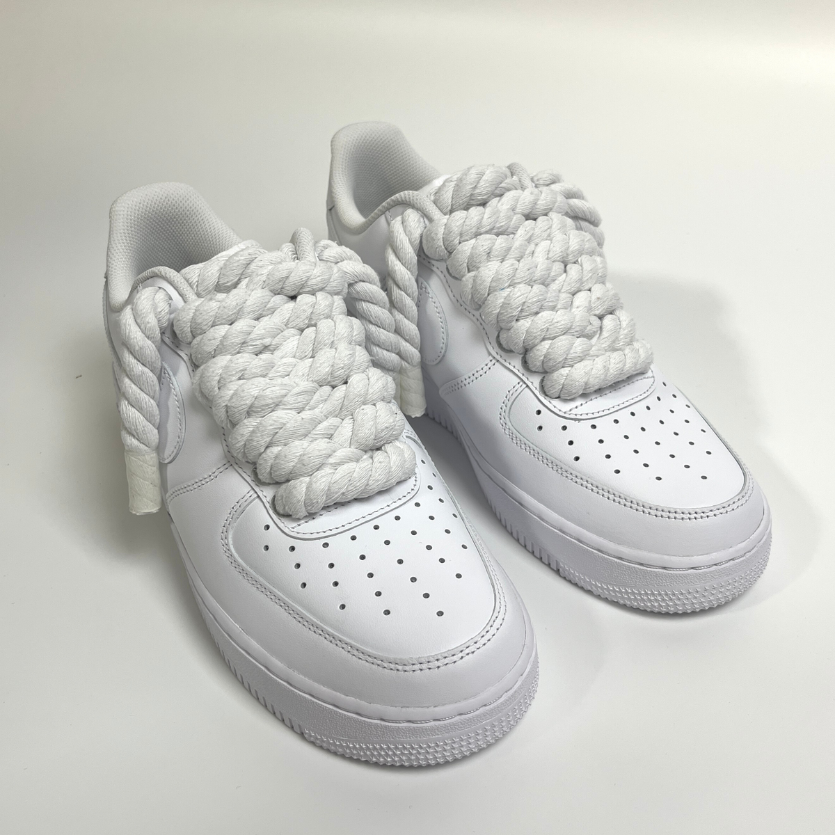 Rope Air Force 1 - Pure White | No Sauce The Plug