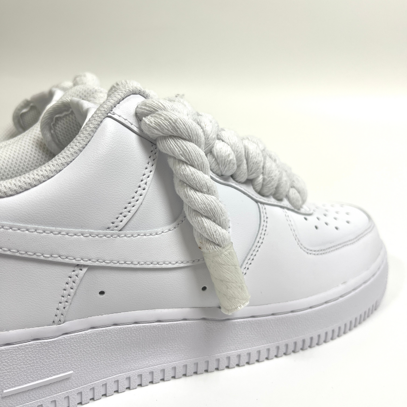 Rope Air Force 1 - Pure White | No Sauce The Plug