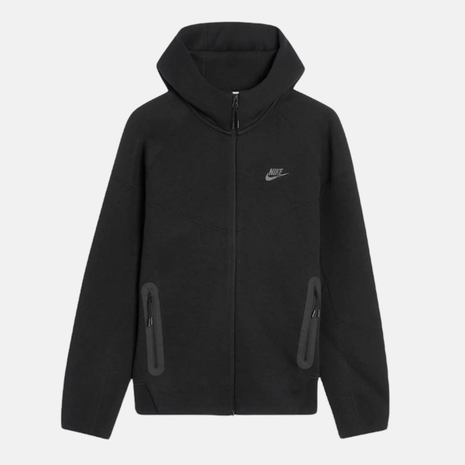 Nike Tech Fleece Hoodie - Black (4th Gen - New Season) | No Sauce The Plug