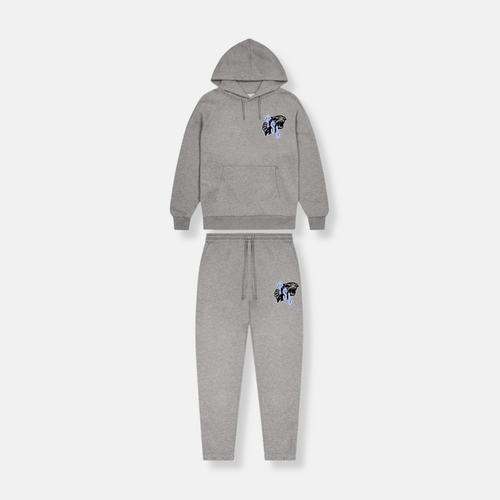 Trapstar TSL Shooters Tracksuit - Grey/Ice edition | No Sauce The Plug