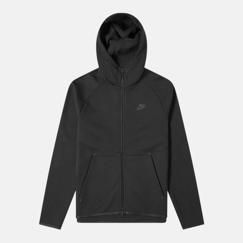 Nike Tech Fleece Hoodie - Black (2nd Gen - Old Season) | No Sauce The Plug