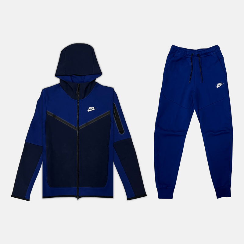 Nike Tech Fleece Set - Blackened Blue / Royal Blue (3rd Gen - Old ...