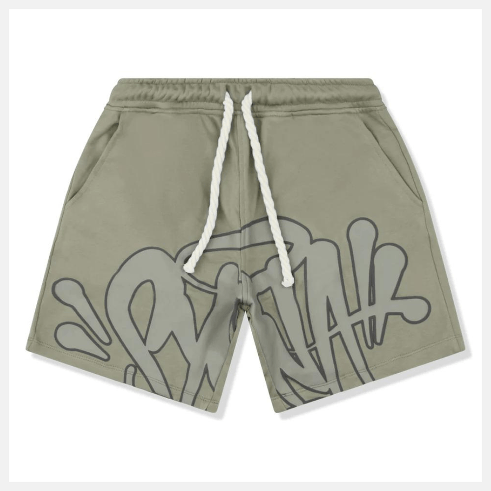 Syna T-shirt & Shorts Logo Set - Sage | No Sauce The Plug