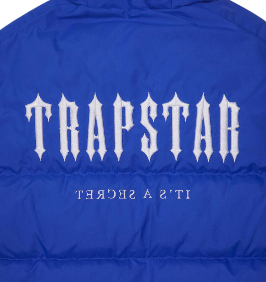 Trapstar Decoded Hooded Puffer 2.0 Jacket - Dazzling Blue | No Sauce ...