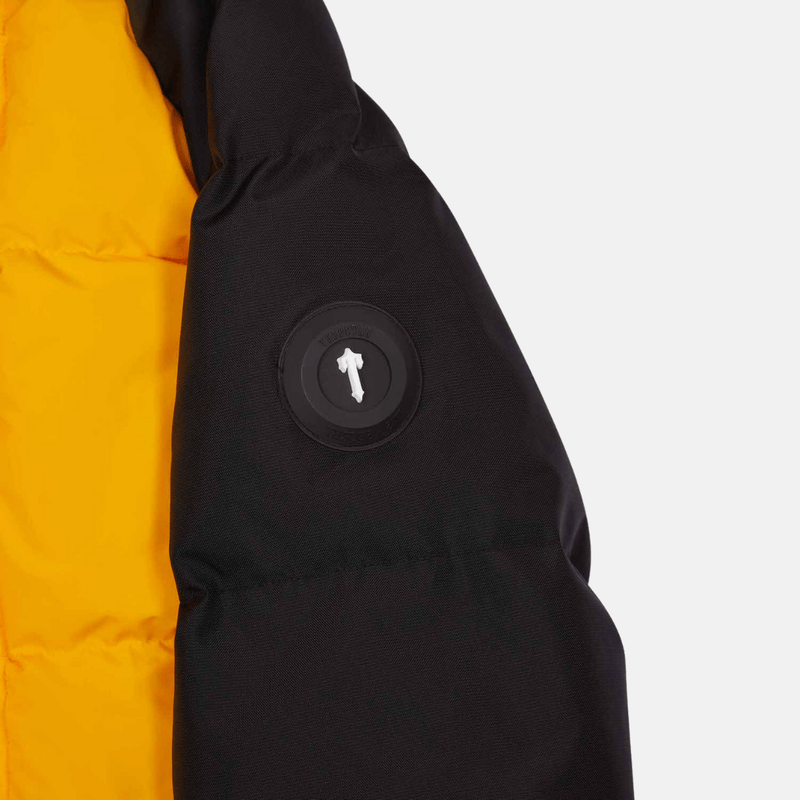 Trapstar Irongate AW23 Hooded Puffer Jacket - Black/Yellow | No Sauce ...
