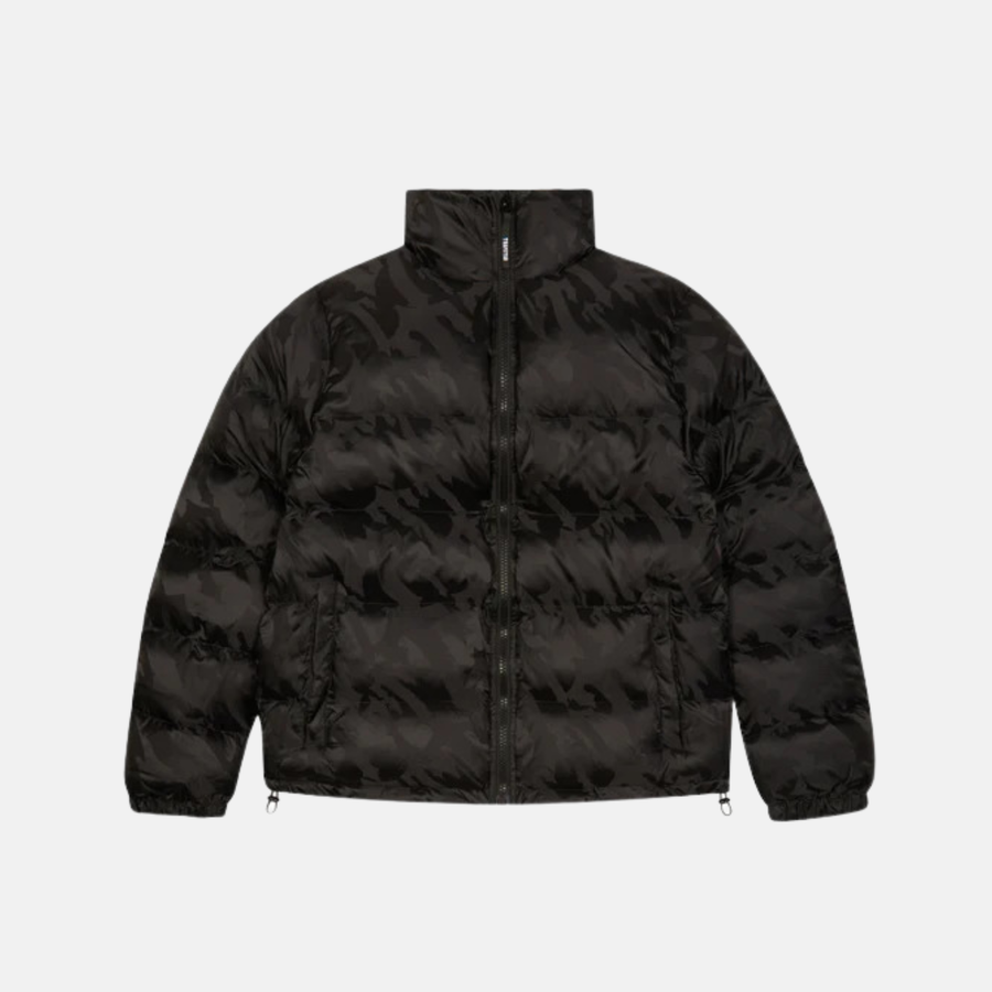 Trapstar Irongate T Jacquard Puffer Jacket - Blackout | No Sauce The Plug