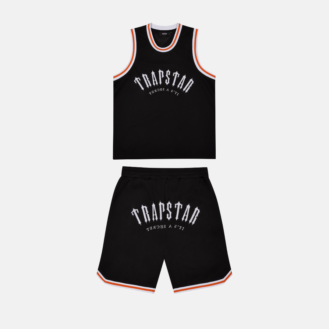 Trapstar Irongate Arch Basketball Set - Black/White/Orange | No Sauce The Plug