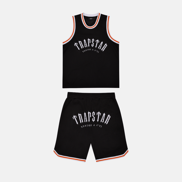 Trapstar Irongate Arch Basketball Set - Black/White/Orange | No Sauce The Plug